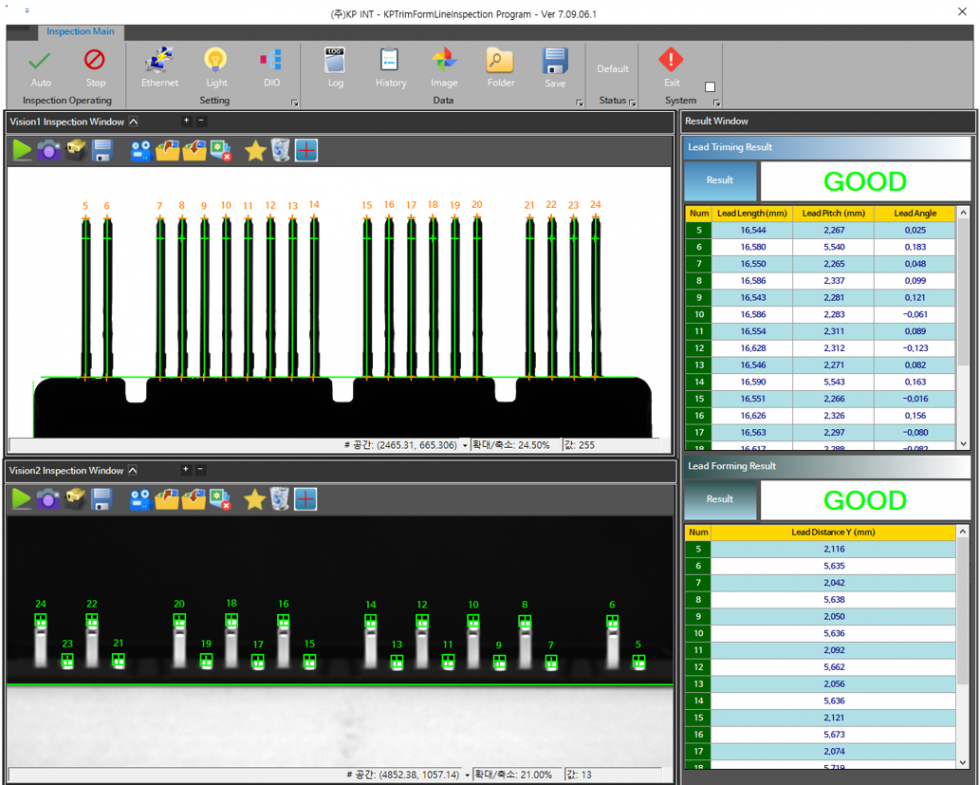 MOSFET Trim//Form 비전 검사 시스템 > MACHINE VISION SOLUTION | KPINT